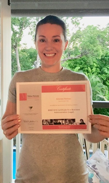 Amanda Herman completes Certificate III in Business Administration ...